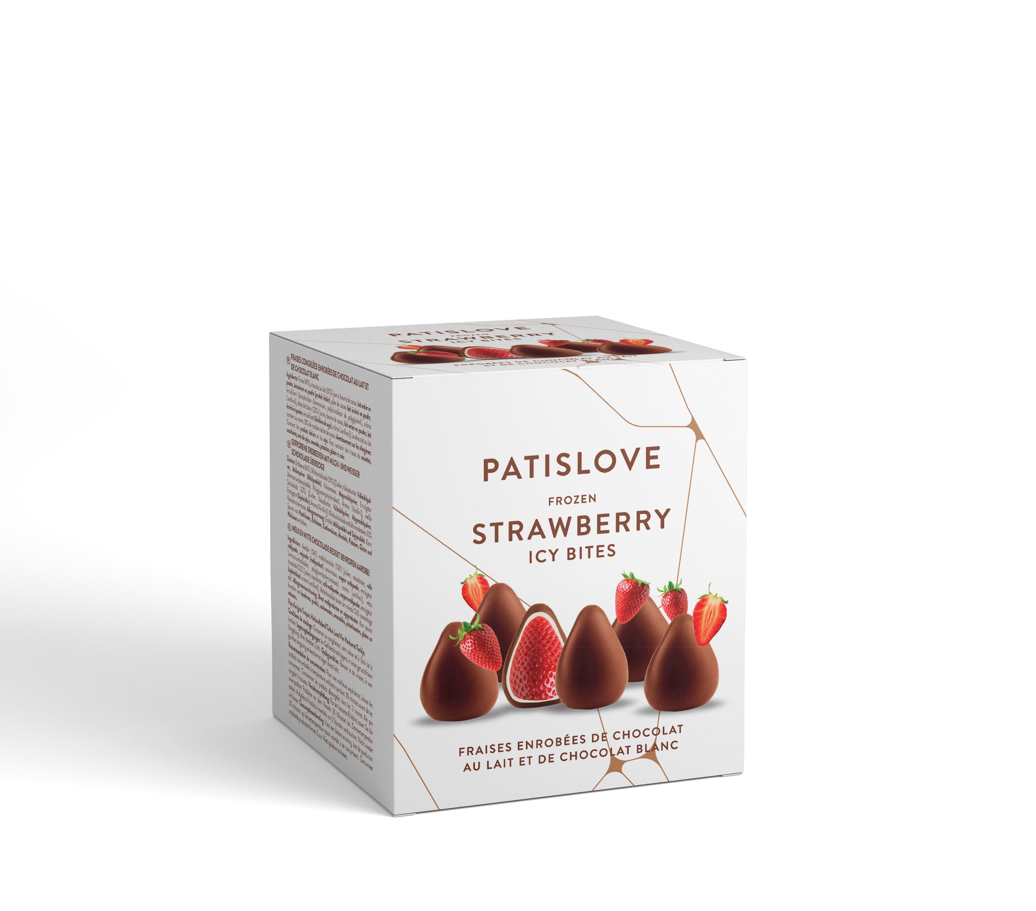 Frozen Strawberry Icy Bites – Milk & White Chocolate Coated | PATISLOVE ...
